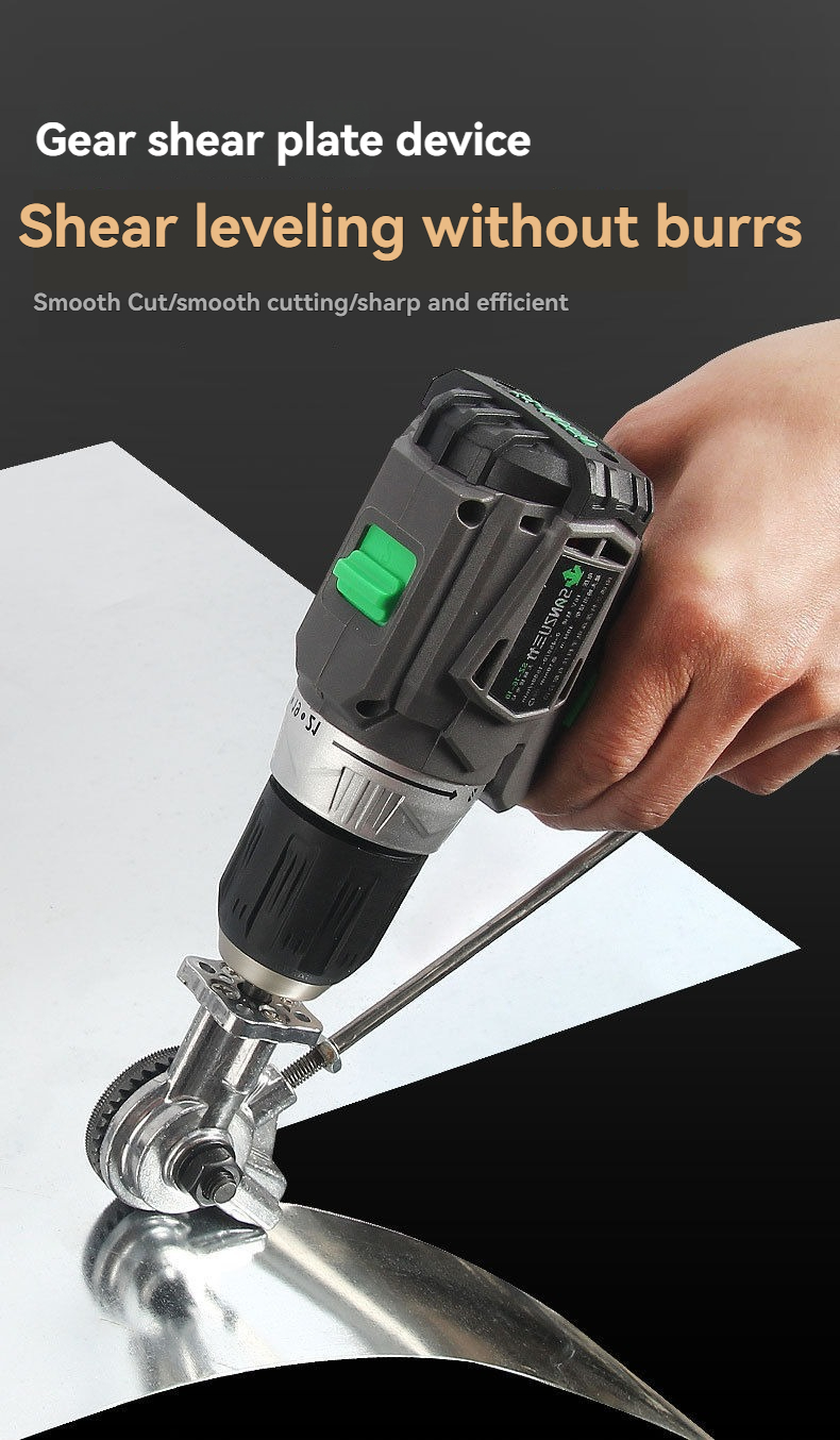 Electric Drill Auxiliary Cutter Kit Professional DIY Metal Plate Sheet Free Cutting Tool ...