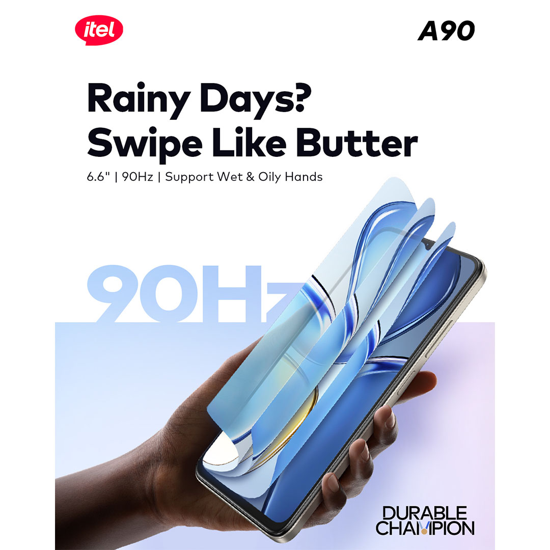 Itel A90 12GB (4+8GB Extended RAM) + 256 ROM | IP54 | 90Hz 6.6" Display | 5000mAh | 13MP Super ...