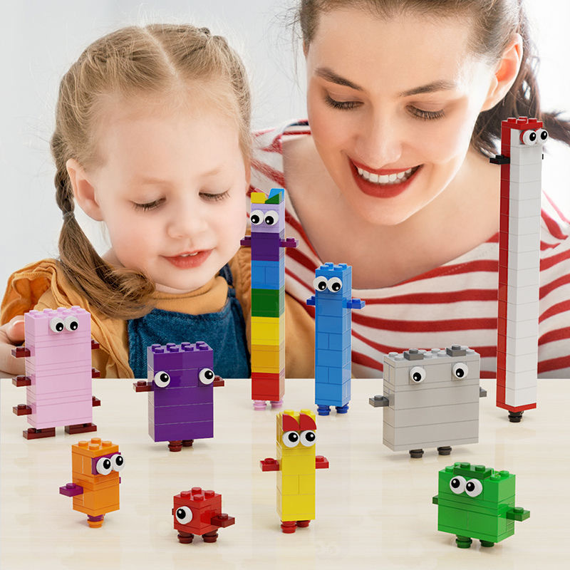 10Pcs/Set Numberblocks Building Blocks Set Creative Math Digital Brick ...