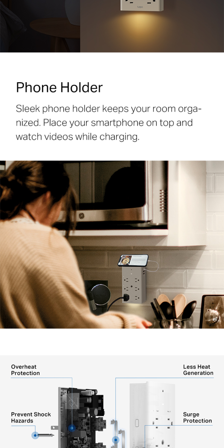 TP-Link | Tapo P306 | Smart | Wi-Fi | 9-In-1 | Fast Charging | Outlet ...
