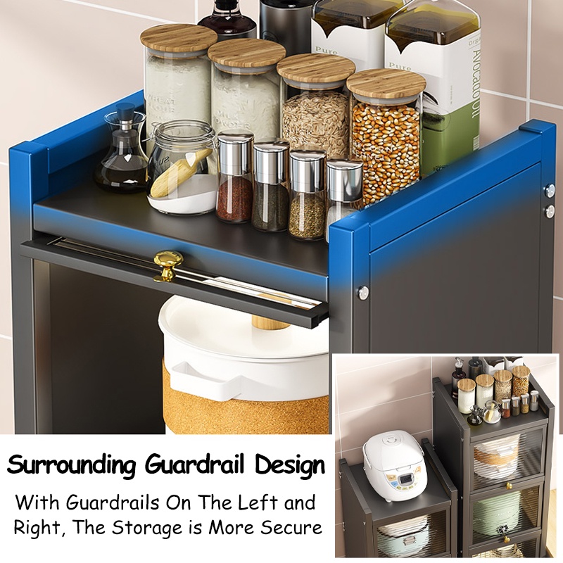 Multi-layer Narrow Gap Storage Stainless steel Drawer Shelf steel Gap ...