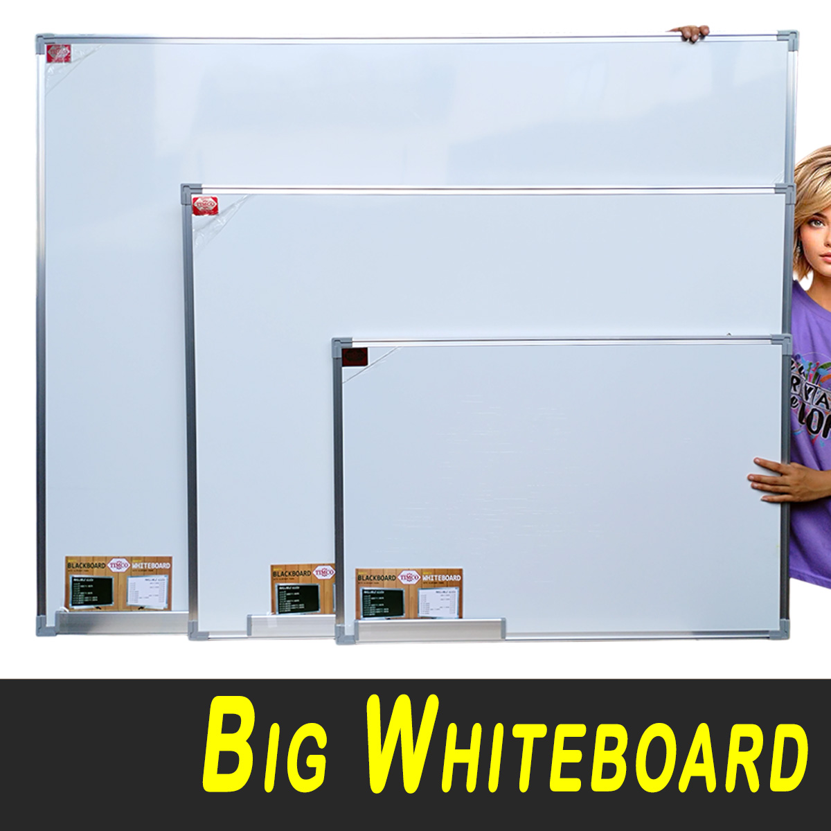 Big White Board. Magnetic, Scratch & Stain-Proof, Ultra-Durable, Wall ...