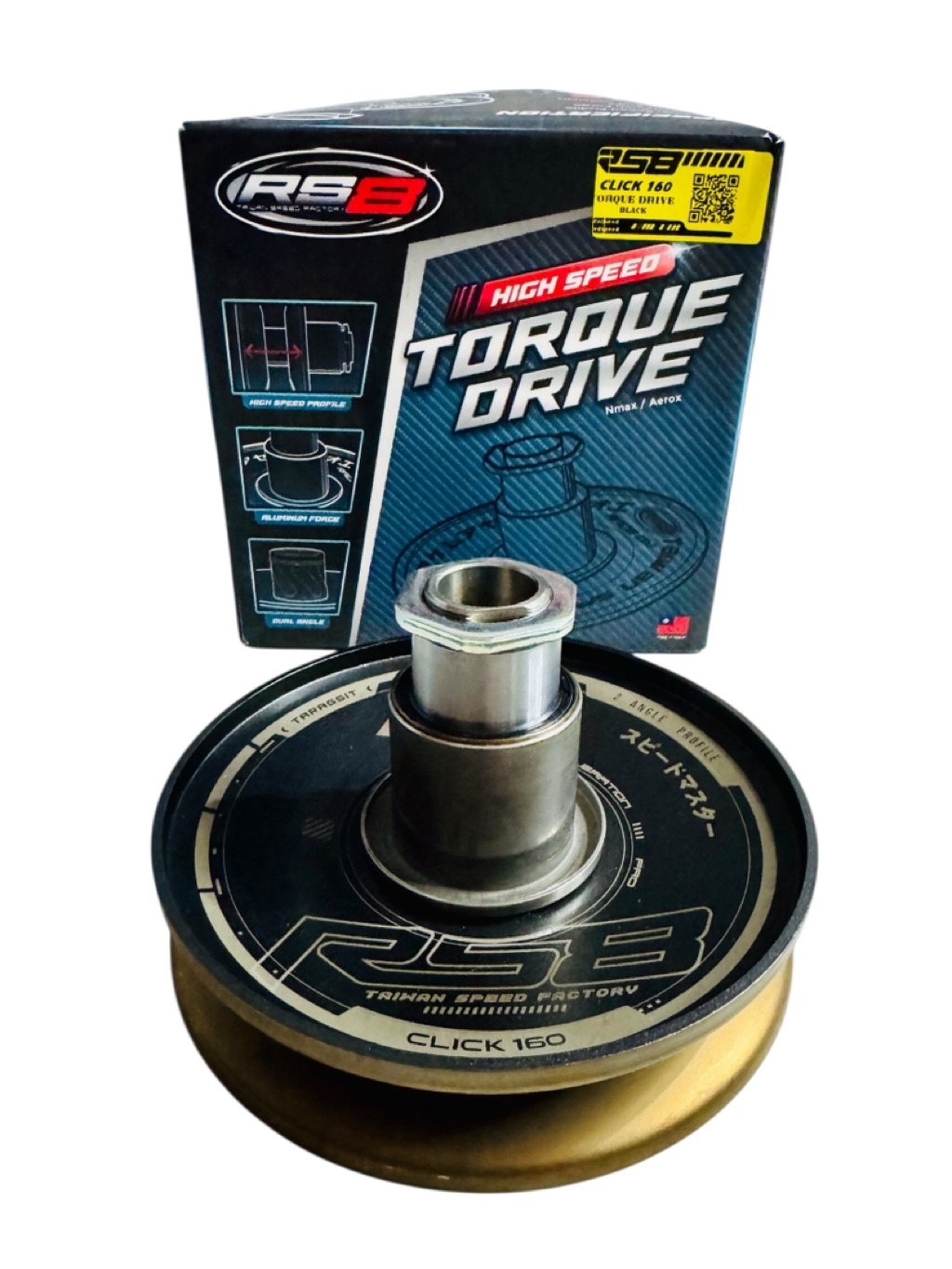 RS8 TORQUE DRIVE ASSY CLICK160 TARAGSIT HONDA RED AND BLACK | Shopee ...