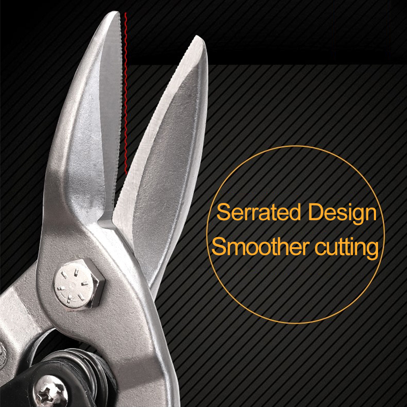 C&K Aviation Snips 10" Left/ Straight/ Right Tin Snip Scissors Steel ...
