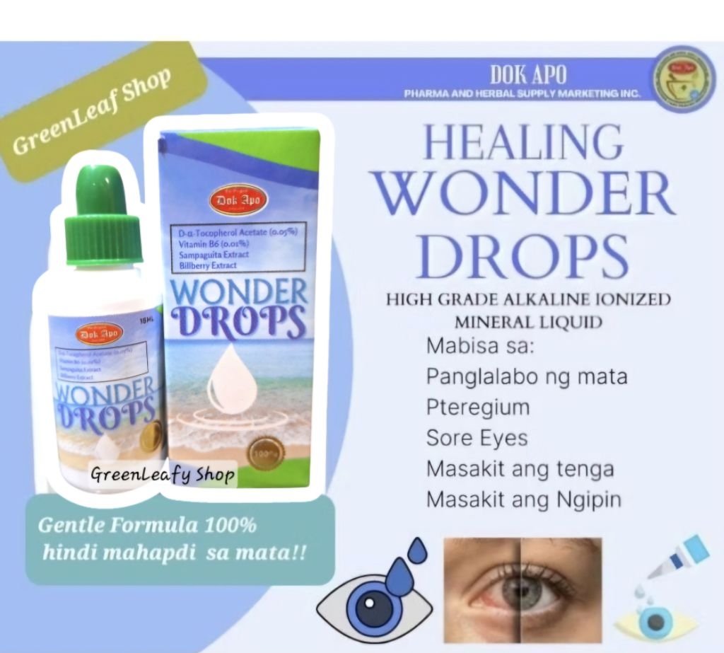 Dok Apo Wonder Drops_ (Eye Relief) Itchy Eyes 15ml | Shopee Philippines