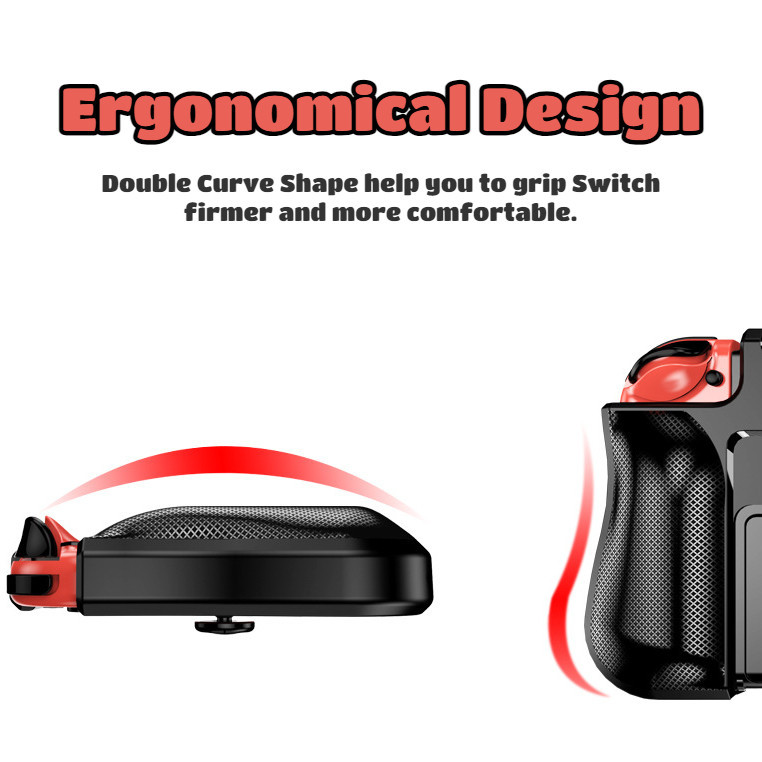Dockable Switch OLED Grip Case with 2 Game Card Slots for Nintendo ...