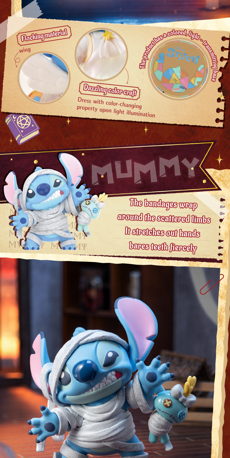 MINISO TOP TOY Disney Stitch's Wacky Diary 2.0 Series Blind Box Set ...