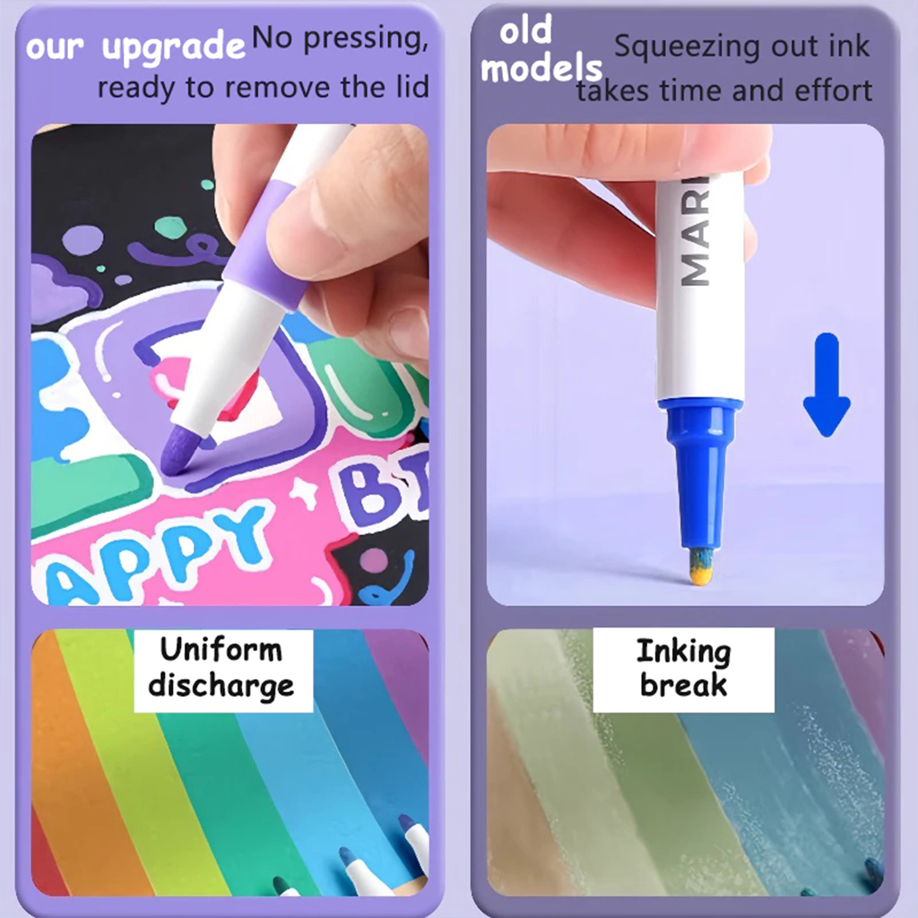 Acrylic Pen Marker Student Painting Art Waterproof Painting Waterborne ...