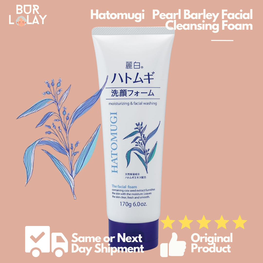 Hatomugi Medicated Pearl Barley Cleansing Foam UV Milky SPF 50 ...