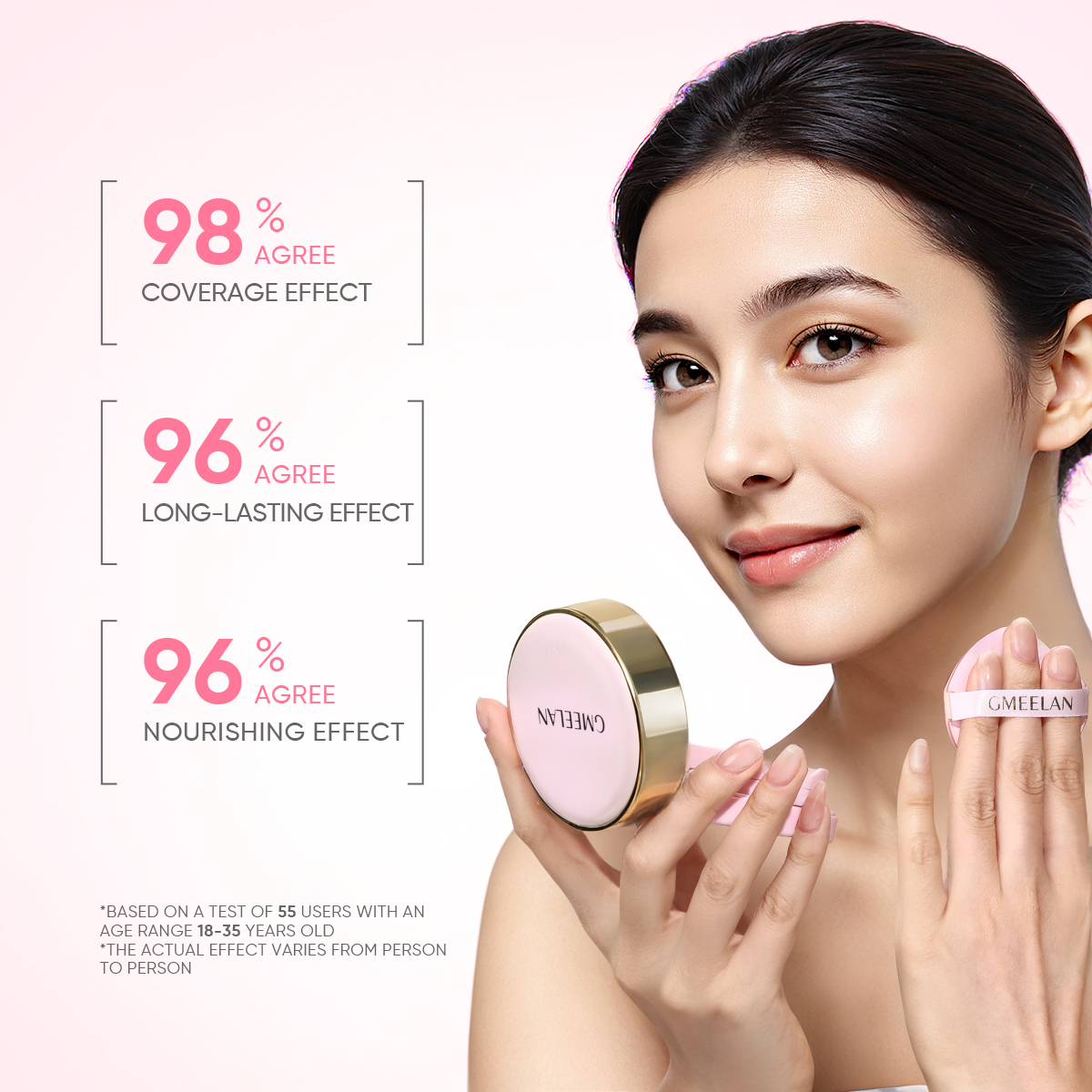 GMEELAN BHA Repair Cushion Setting Powder Foundation Full Coverage ...