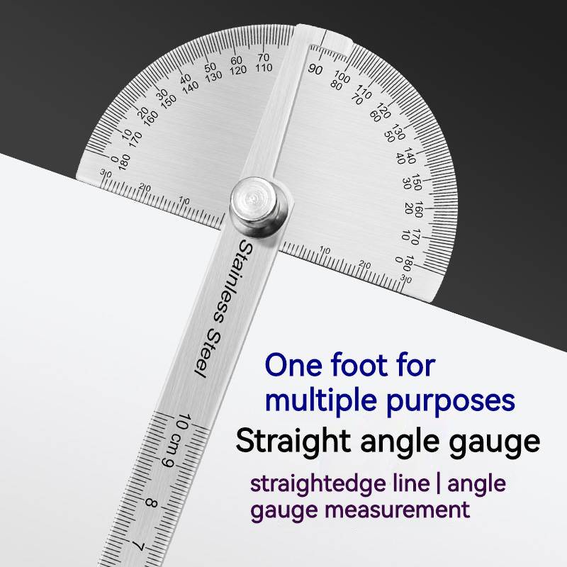 Stainless steel angle gauge, 180 degree semi circular carpenter's angle ...