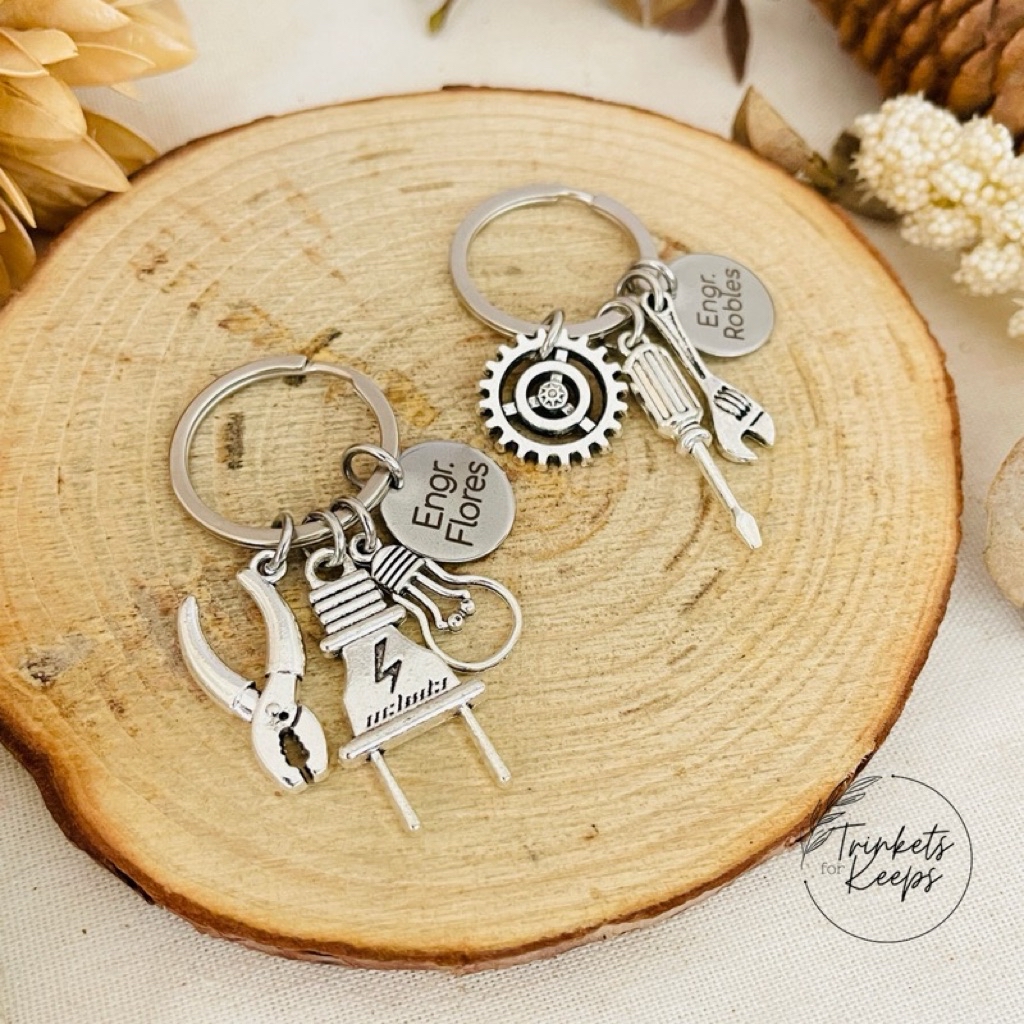 Electrical Engineer Keychain • Stainless Steel • Mechanical Engineer ...
