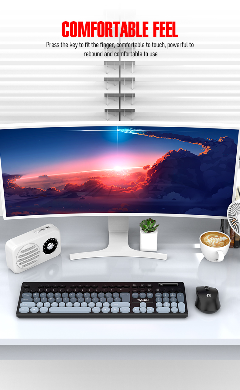 Zeus x Raiku R901 2.4G Wireless Keyboard & Mouse Combo - Colorful ...