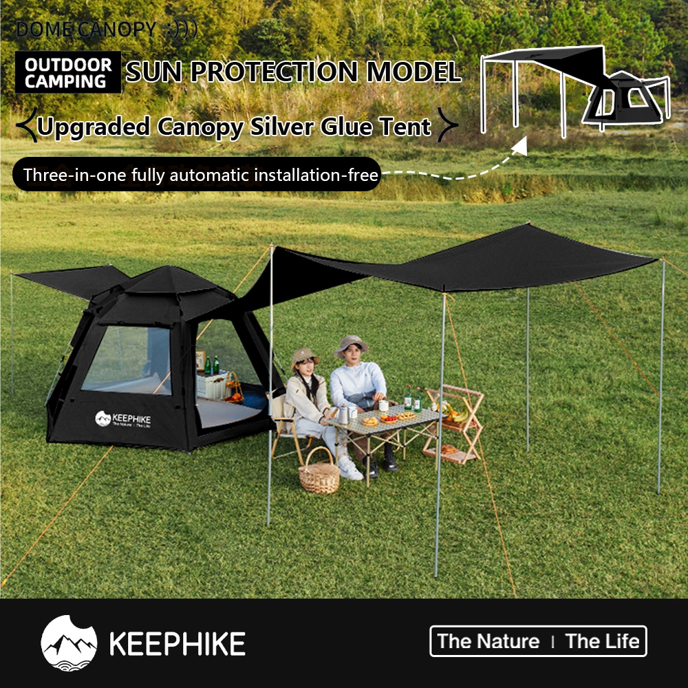 KEEPHIKE 2-4 person tent outdoor hexagonal portable folding camping ...