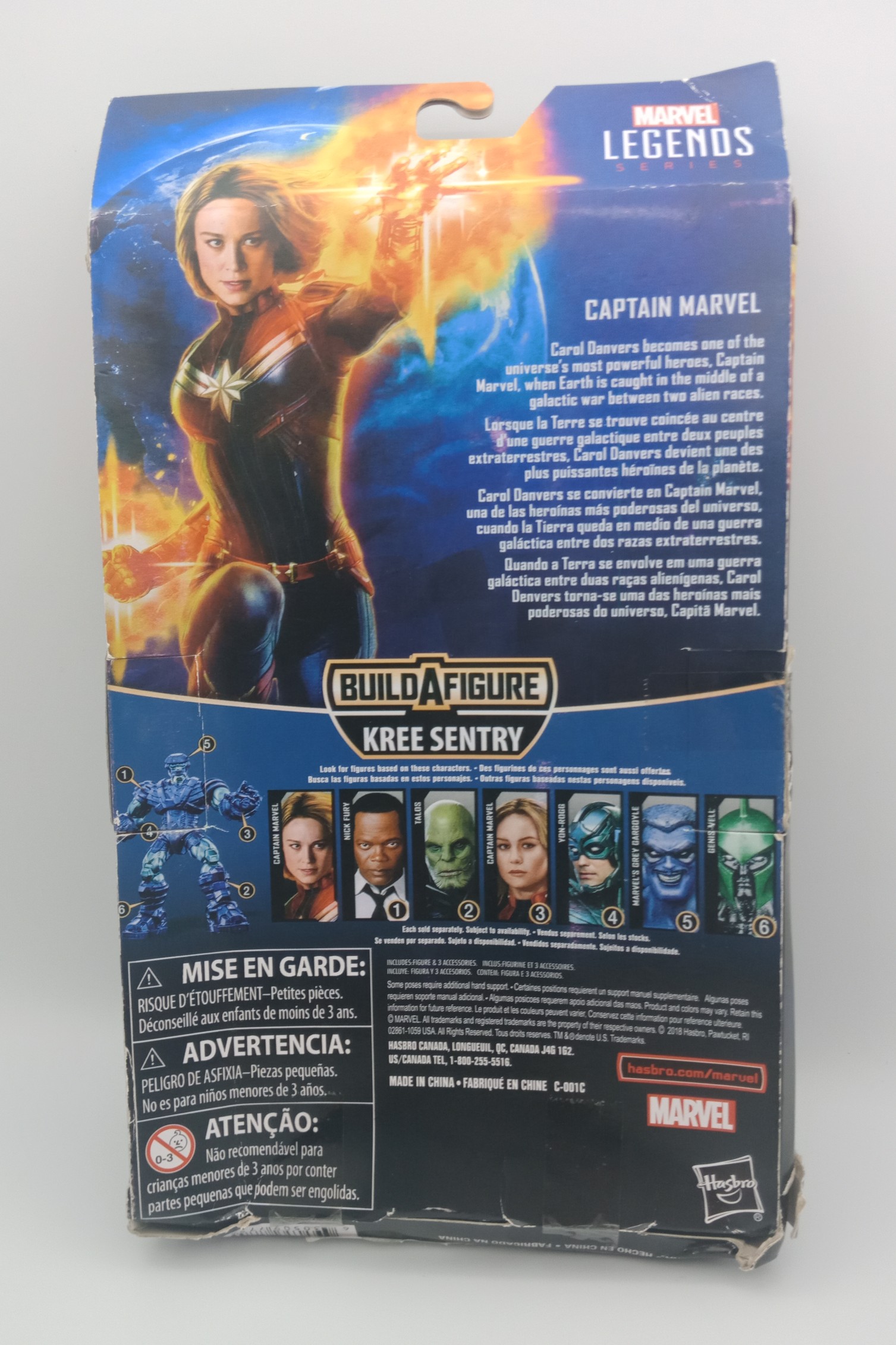 Marvel Captain Marvel 6" Legends Captain in Costume Figure for ...
