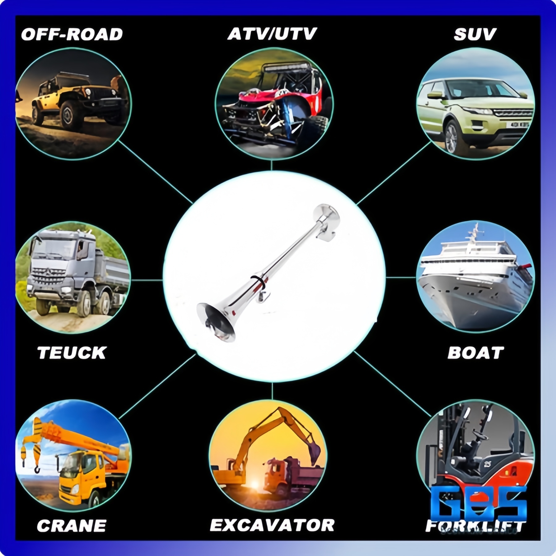 Super Loud Air Horn 12/24V High Quality Metal Horn Universal Single ...