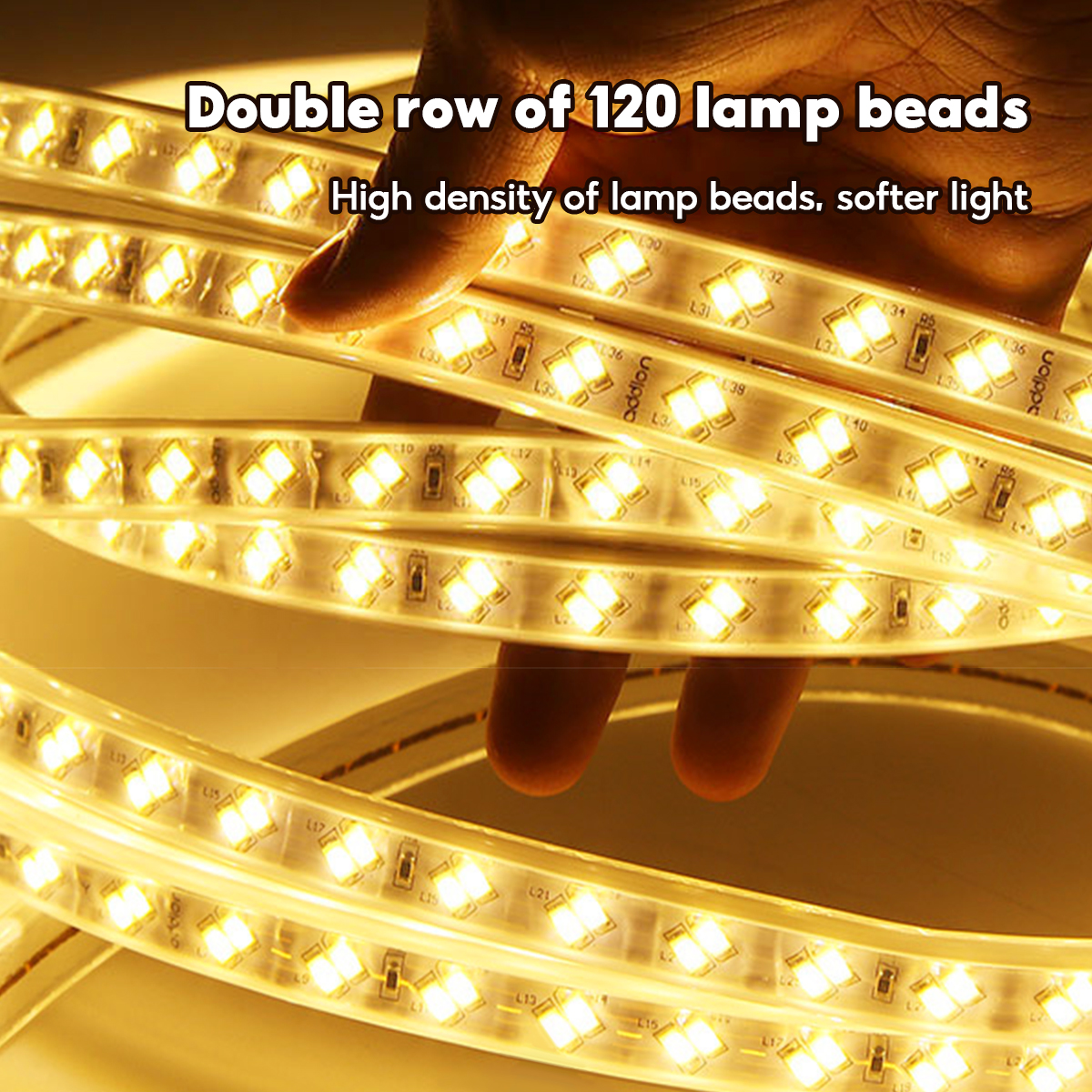 3M-50M Tri-colors Led Strip Light with Remote Dimmable Waterproof 220V ...