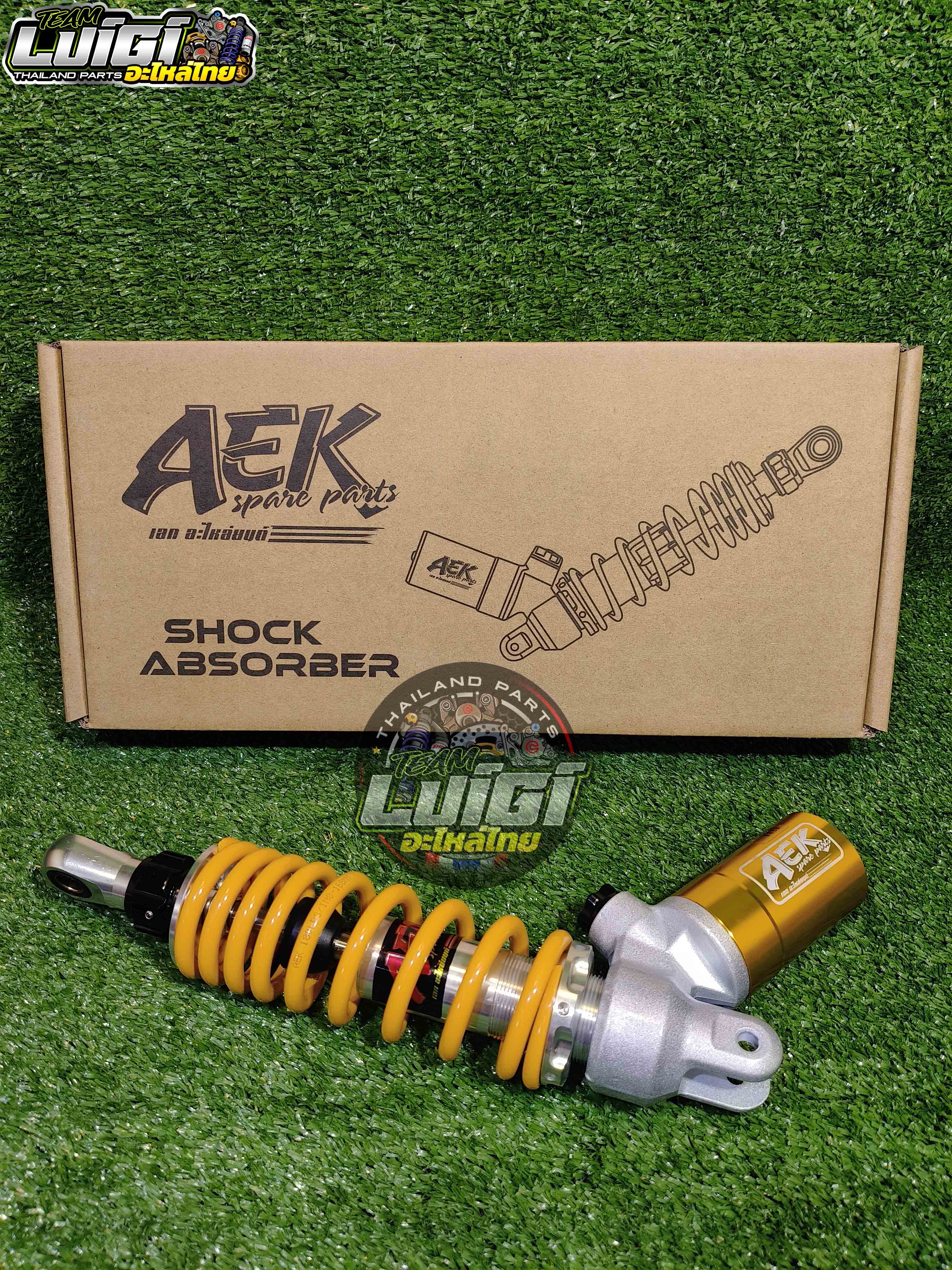 AEK REAR SHOCK ABSORVER INVERTED ADJUSTABLE 300MM CLICK / MIO / BEAT ...