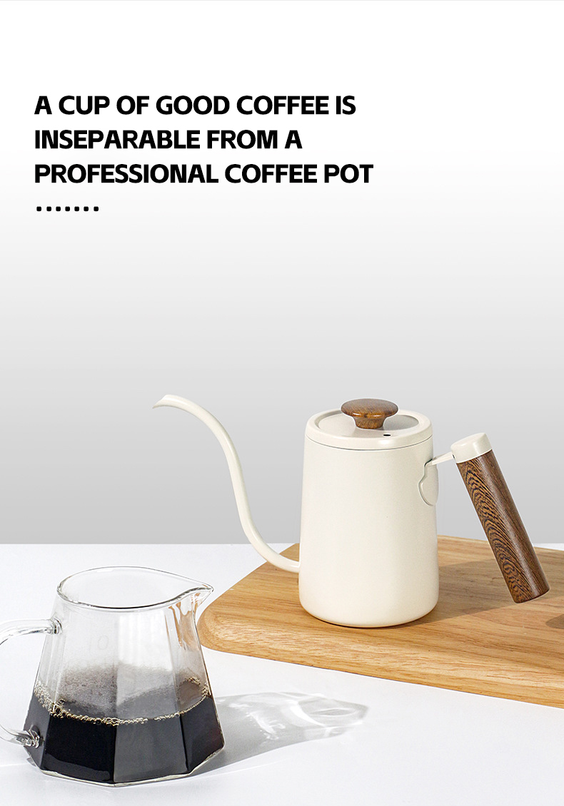 NIBU Coffee Kettle 600ML 304 Stainless Steel Long-Spout Coffee Kettle ...