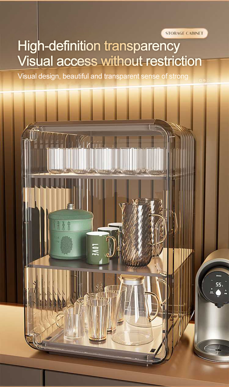 SOFTHOME Cup Storage Rack Water Storage Box Dustproof Glass Tea Cup ...