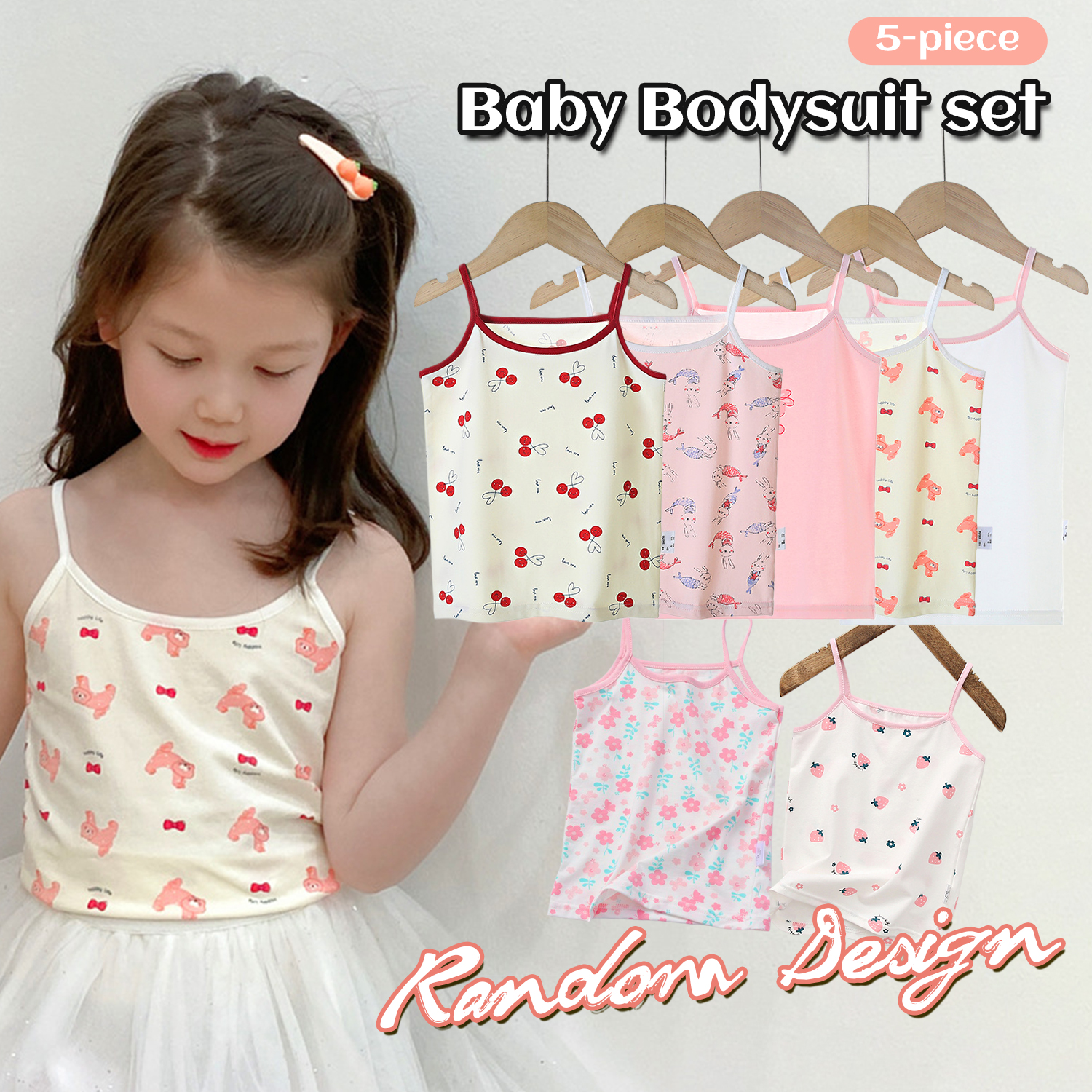 CICI Baby Kids Girl Sando Ruffle Spaghetti Terno for kid girl clothes ...