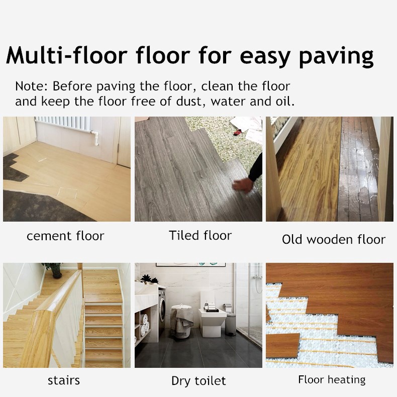 72PCS Wood Grain Vinyl Floor Sticker (91*15CM) Self Adhesive PVC Tiles Waterproof Mat Stickers ...