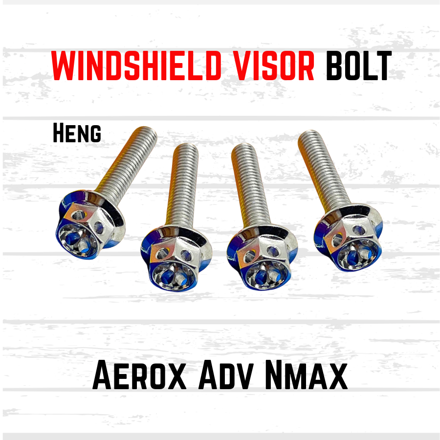 (4pcs) 5x25mm Visor Bolts / Windshield Bolts for Aerox V1 V2 Nmax V1 V2 ...