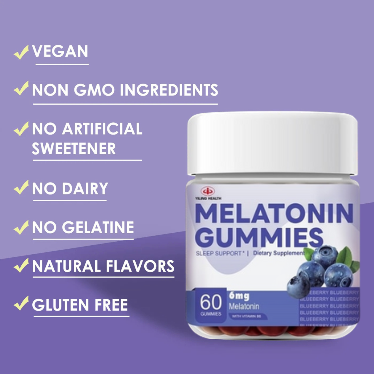 Melatonin Gummies for sleep, help Better Sleep Fall asleep faster and ...