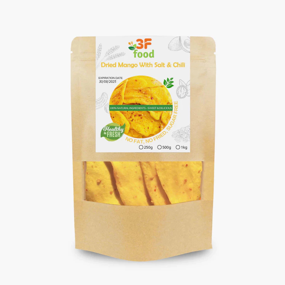 3FFOOD READY | Dried Mango Salt Chili Spicy & Sour Snack Healthy Vegan ...