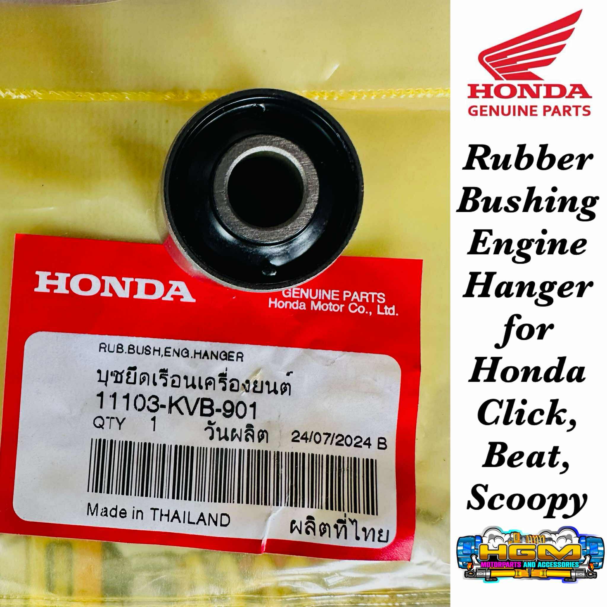 BUSH, ENGINE HANGER RUBBER HONDA CLICK 125i/150i V1&v2, ADV 150,PCX 150 ...