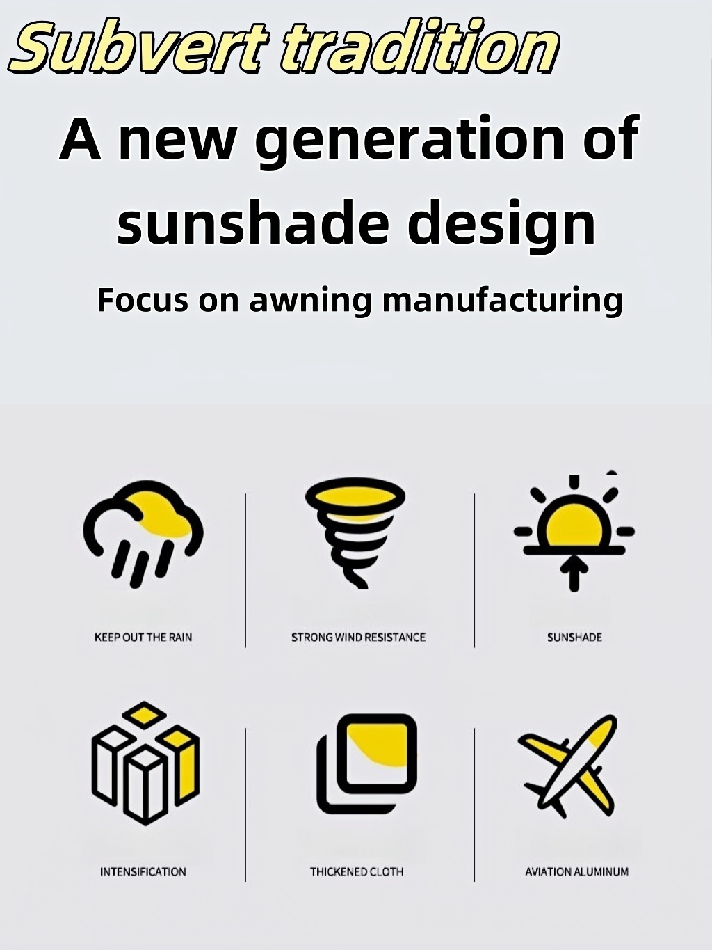 【Lambong】Thickened aluminum alloy curved arm retractable awning ...