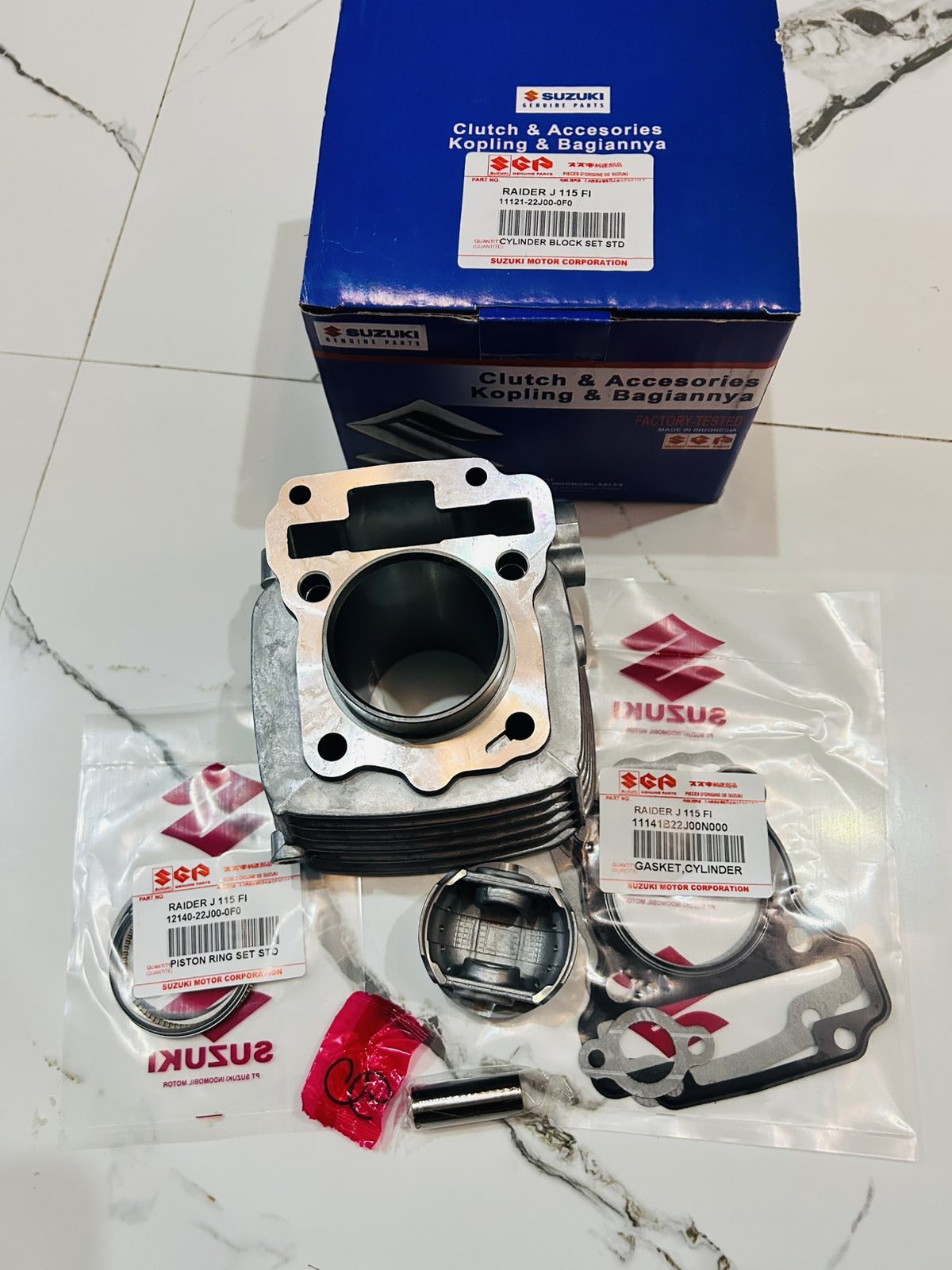 SUZUKI RAIDER J 115 FI SHOOTER 115 FI STD CYLINDER BLOCK SET INDONESIA ...