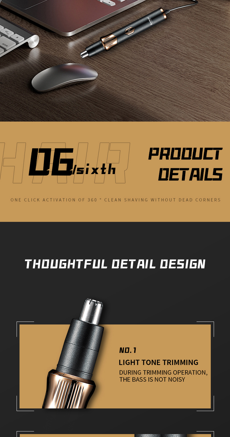 Kemei Electric Shaver Nose Trimmer Usb Electric Shaving Nose Ear ...