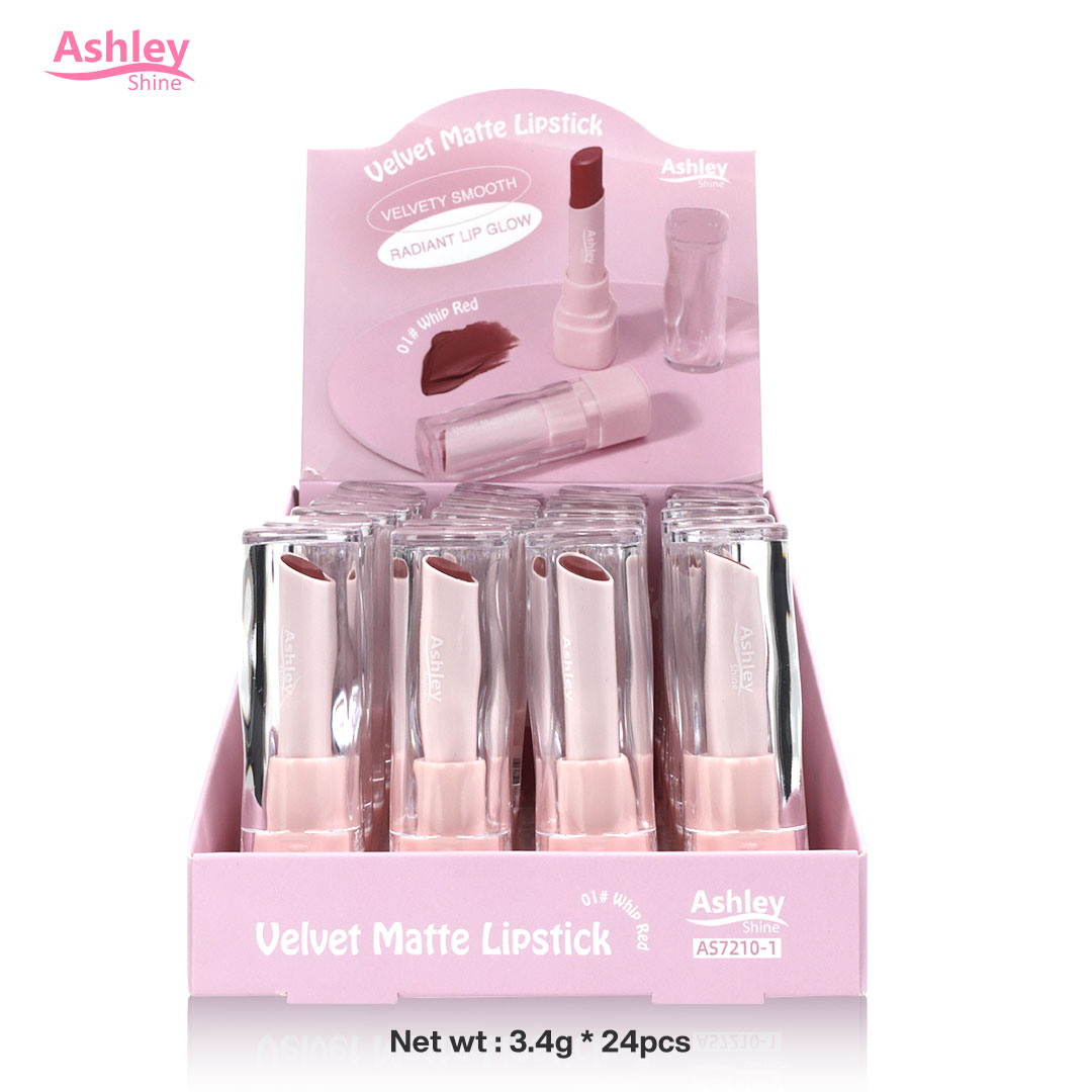 Ashley Shine Matte Lipstick High Pigmented 24H Long Lasting Not Dry Lip ...