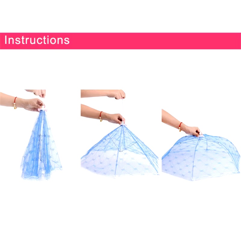 SK.Portable folding food cover Umbrella shaped food cover Mesh cover ...