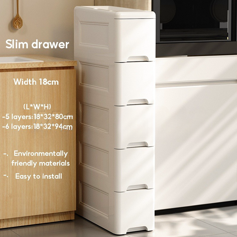 MUJU 3-7layers Sim Drawer Organizer Gap Drawer Organizer Kitchen ...