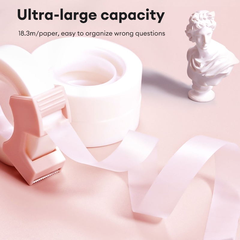 Deli Invisible Tape Writable Clear Adhesive Tape with Tape Cutting ...