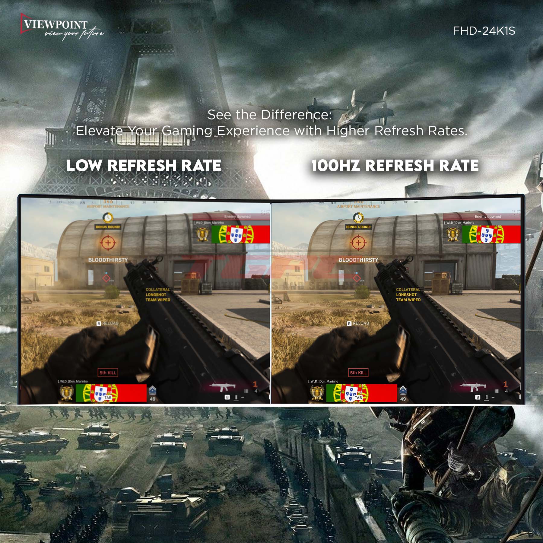 VIEWPOINT 24inch 100hz Semi Curved Gaming Monitor | Shopee Philippines