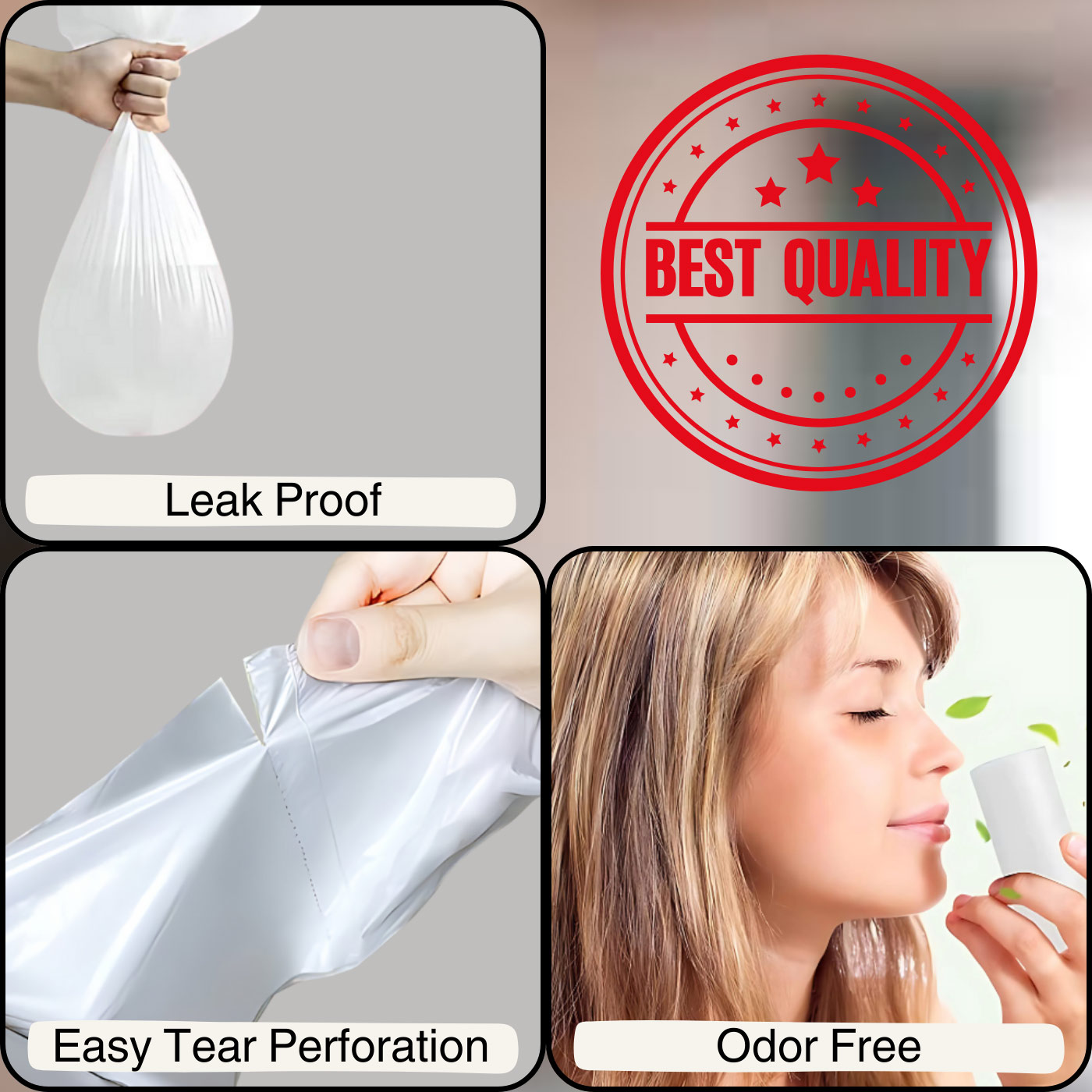 SIV Biodegradable Garage Bag Disposable Thickened Trash Bag Cleaning ...