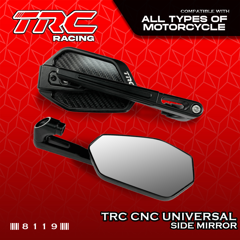 TRC Racing CNC Stem Mount Adjustable Universal Side Mirror 8119 ...