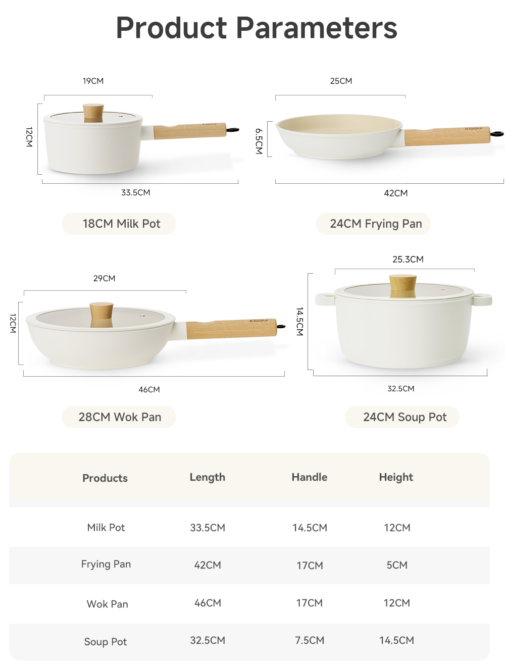 INSSA Non-Stick Frying Pan Upgrade Ceramic Coated Cookware Suitable for ...