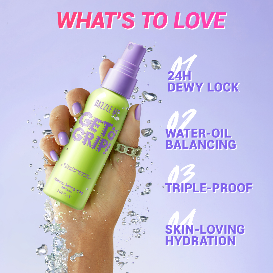 MOST LOVED! | DAZZLE ME Get a Grip! Makeup Setting Spray Dewy Fix 60ml ...