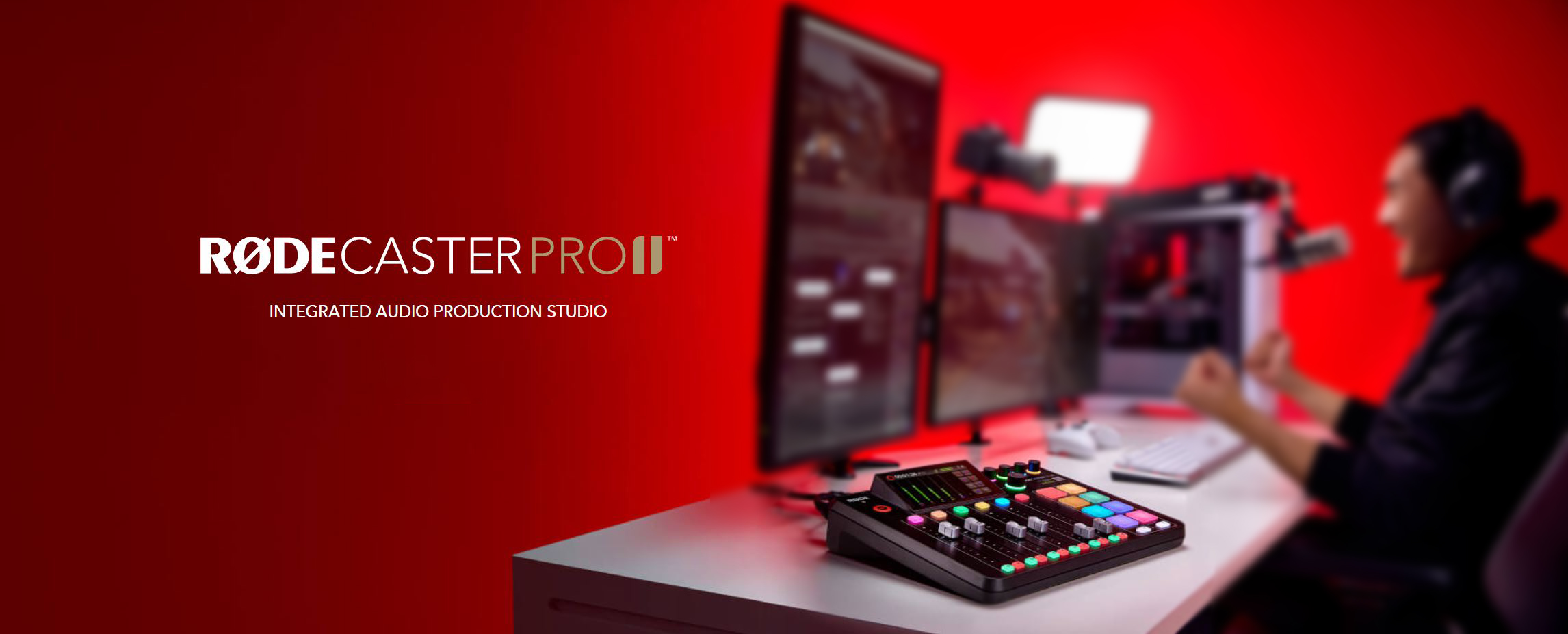 RODE RodeCaster Pro II Integrated Podcast Audio Production Studio ...