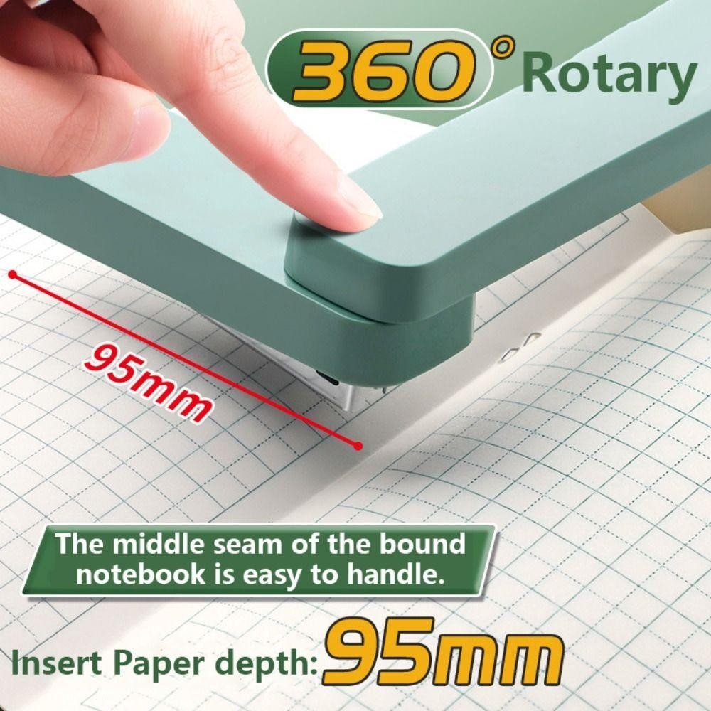 360 Stapler Rotation Heavy Duty Stapler Long Paper Swivel Stapler for ...