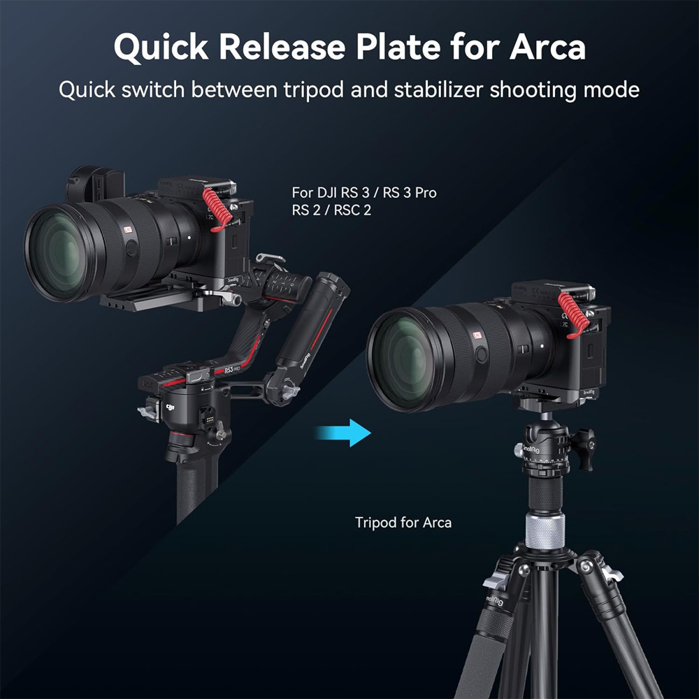 SmallRig Arca-Type Baseplate for Sony a7C II & a7CR Cameras with Full ...