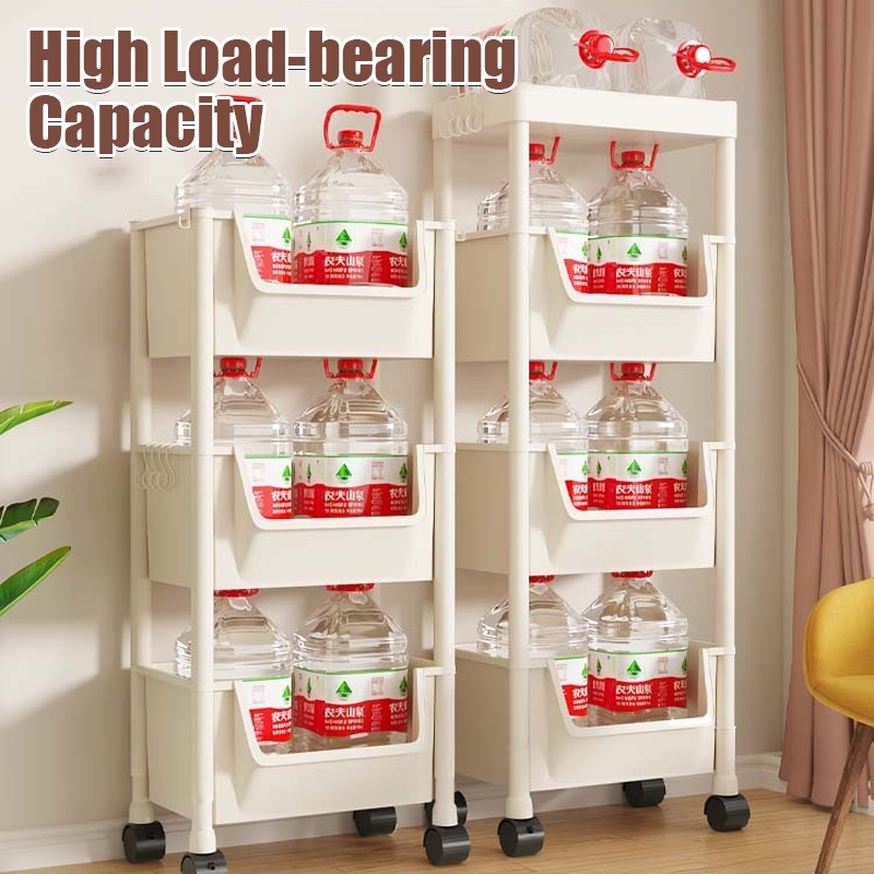 HOTJOY Moving Rack Toy Organizer Storage Shelf Home Bedroom Kitchen ...