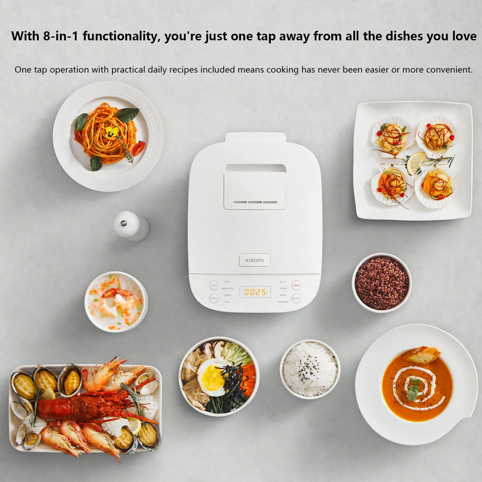 Xiaomi Smart Multifunctional Rice Cooker 3L | 8 Cooking Functions | 3L ...