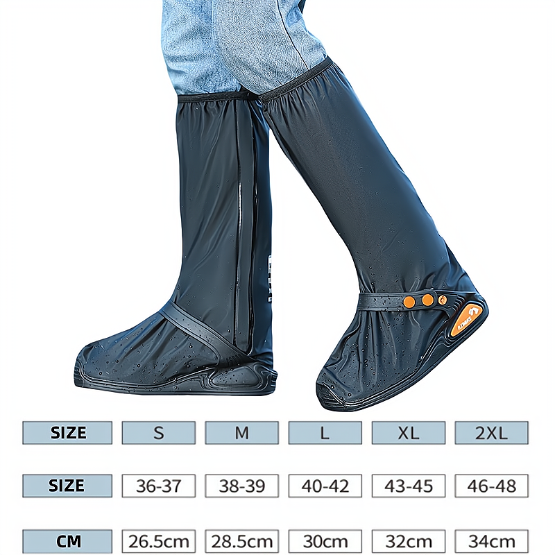Waterproof Rain Shoes, Anti Slip High Drum Rain Boots, Men's Riding ...