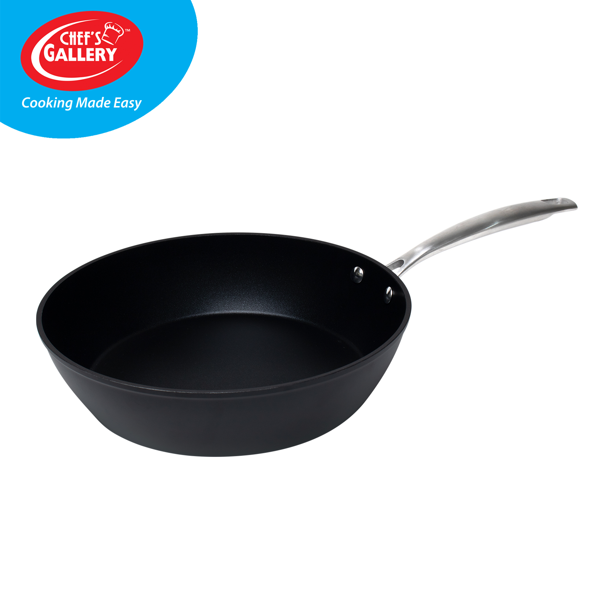 Chef's Gallery Greblon Non-Stick C2+ Noir Forged Deep Frying Pan 28cm ...