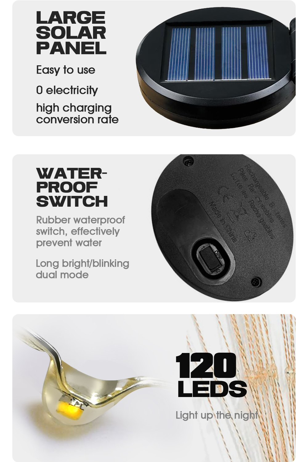 OOKAS Solar Firework Led Light Solar Christmas Lights Outdoor ...